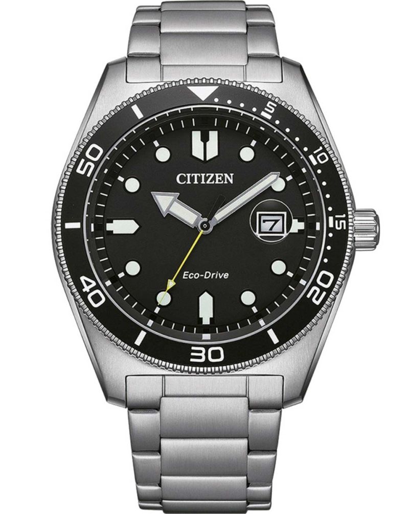 Citizen urheilu kello ruostumattomasta teräksestä | 43mm merellinen ...